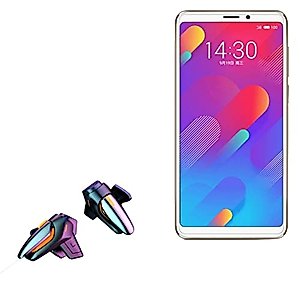 BoxWave Gaming Gear for Meizu M8 (Gaming Gear by BoxWave) - Touchscreen QuickTrigger, Trigger Buttons Quick Gaming Mobile FPS for Meizu M8 - Jet Black