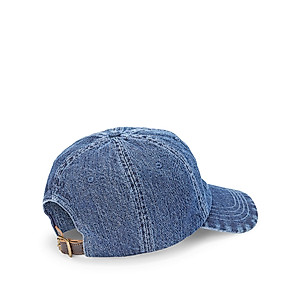 POLO RALPH LAUREN Men`s Polo Bear Chino Ball Denim Cap with Leather Strap (Denim(545413), One Size)