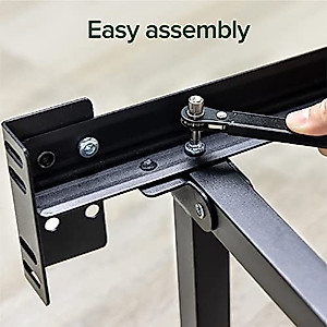 ZINUS Compack Metal Bed Frame / 7 Inch Support Bed Frame for Box Spring and Mattress Set, Black, Twin