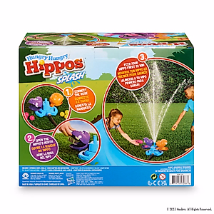 Hasbro Hungry Hungry Hippos Splash – Lawn Water Toys Sprinkler Game for Kids