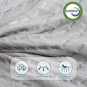 IULULU Folding Mattress, 4-Inch Single Size Tri-Fold Memory Foam Mattress Topper with Breathable & Washable Cover, Portable and Foldable Mattress for Floor, Guest Bed, Camping - CertiPUR-US Certified