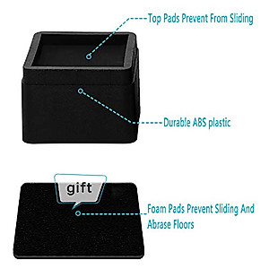 Joyclub Bed Risers 2 inch Heavy Duty Furniture Risers for Sofas Table Couch Lift Height of 2 or 4 Inches