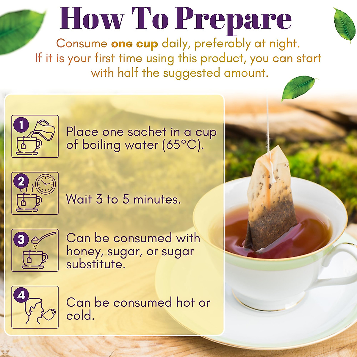 Tea CHUPA Panza, Tea Based ONGINGER Root, PINNEAPPLE, Flaxseed & Cinnamon (30 Tea Bags/0.10 oz Each) - SET OF 2