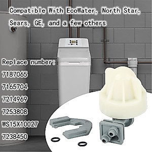 New Water Softener Nozzle and Venturi Assembly 7253808 Replacement, Compatible with EcoWater, North Star, Sears, GE Replaces 7187065, 7165704, 7214969, 7253808, WS15X10027, 7238450