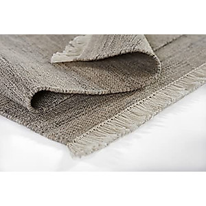 Momeni Cove Recycled P.E.T Area Rug, Grey, 2' X 3'