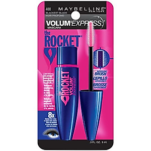 Maybelline New York Volum' Express The Rocket Washable Mascara, Blackest Black, 3 Fl Oz, 1 Count