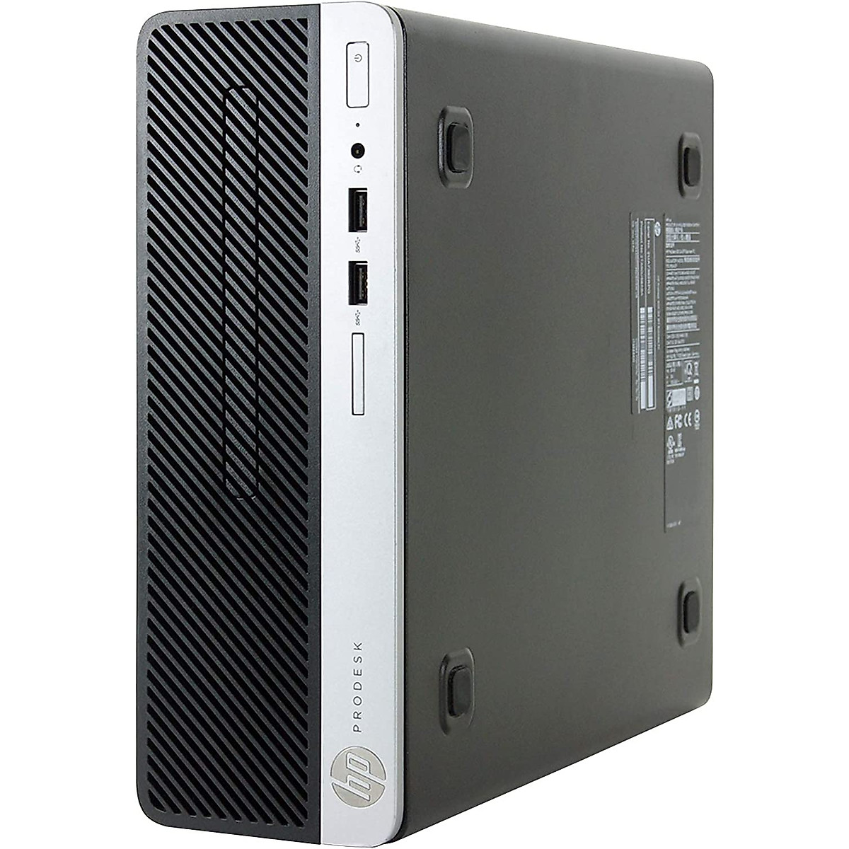 HP ProDesk 400G4 SFF Home and Business Desktop, Pentium G4400 3.4GHz, 16GB DDR4 RAM, 1TB SSD, DVD, VGA, Windows 10 Pro 64bit (Renewed), Black