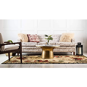 Unique Loom Barnyard Collection Area Rug - Farm (3' 3" x 5' 3" Rectangle, Cream/ Black)