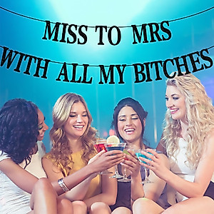 Miss to Mrs Banner, Bride to Be, Just Married, Engagement, Wedding, Bachelorette Party Decorations