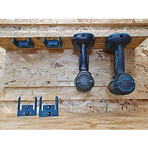 StealthMounts Locking Makita Tool Holder 4 Pack of Makita Tool Mount | Makita Tool Storage | Makita 18V Tool Holder | Makita Drill Holder | 18V Makita Tool Mount | Makita Tool Clip | Made in UK