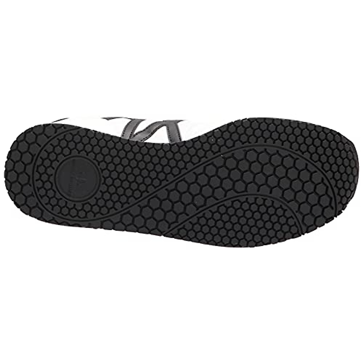 A|X ARMANI EXCHANGE mens Lace Up Logo Sneaker, Optical White + Black, 9 US