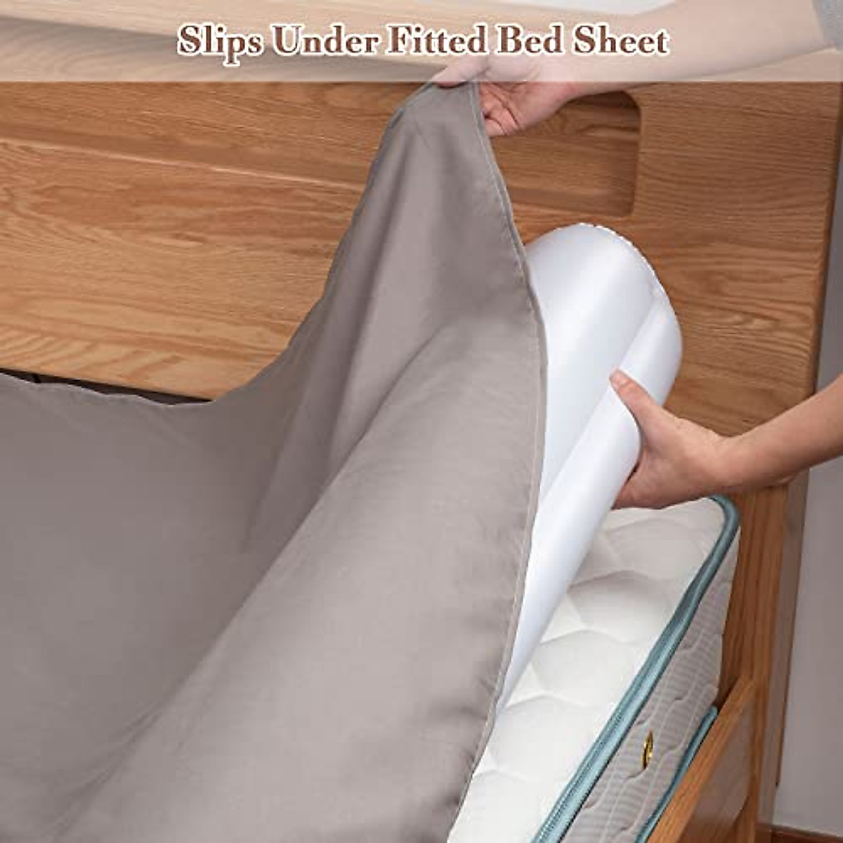 [2-Pack] Rewondah Travel Bed Rails for Toddlers | Inflatable Bed Rails, Blow up Bed Bumpers for Kids | Toddler Bed Guard Rail for Full, Queen, King Size Beds | Portable Bed Rail for Home, Hotel Travel