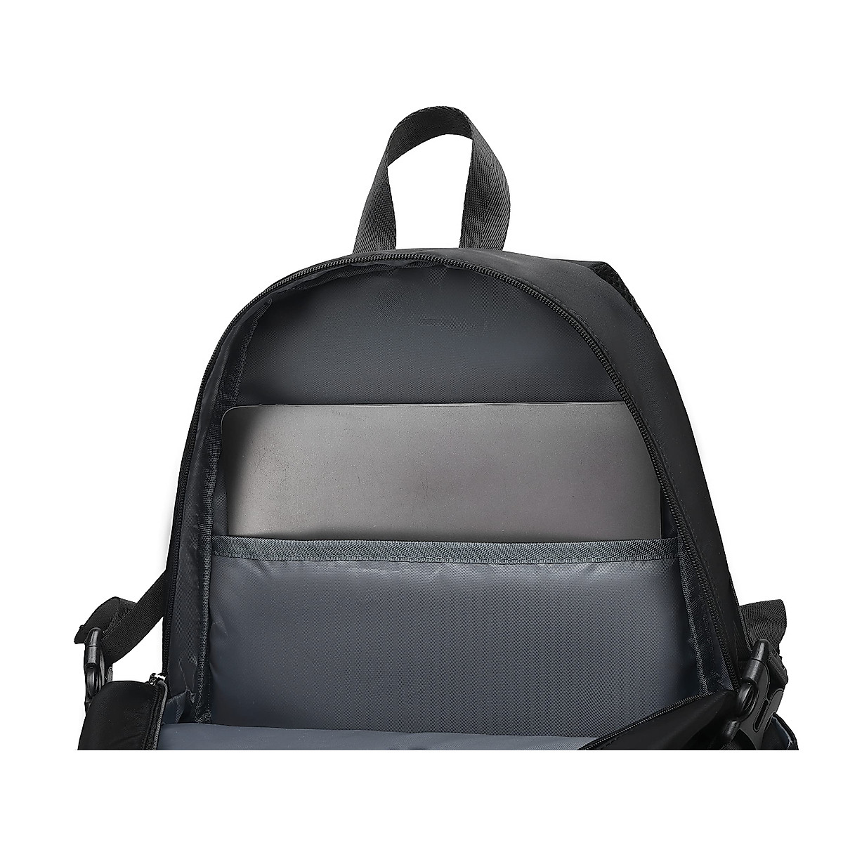 Teecho Stylish Laptop Backpack For Men and Women Roomy Rucksack for Travel Black