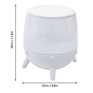 LOYALHEARTDY 6-Grid Rice Dispenser 360° Rotating Rice Grain Dispenser Dry Grain Storage Container Tank Food Dispenser Kitchen for Grains, Rice, Beans, Coffee Beans