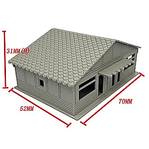 Outland Models Railway Scenery Wooden Style Rural House 1:160 N Scale