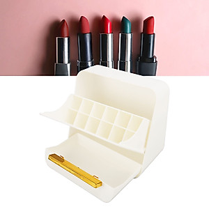 plplaaoo Storage Box for Lipstick, Lipstick Storage Box,Lipstick Organizer,Lipstick Holder,Separated Compartments Dustproof Waterproof Lip Glaze Case with Drawers, lipstick storage box storage box