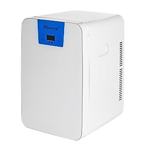 Microyn Mini Fridge, Portable Refrigerator, Cooler, Warmer with Glass Front and Digital Temperature Control, 110V AC and 12V DC Car Plugs (20L)