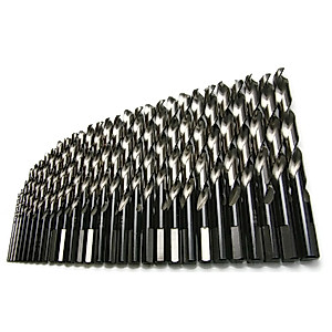 Norseman Drill Bit CN TECH Split Point HSS Jobber Length Cryogenic Drill Bits USA Made - 2 Pack (1/8")