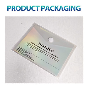 Printable Holographic Sticker Paper for Your Ink Jet Printer 8.5 x 11 Inches Dries Quickly Waterproof Sticker Paper Rainbow Vinyl Sticker Paper 20 pcs