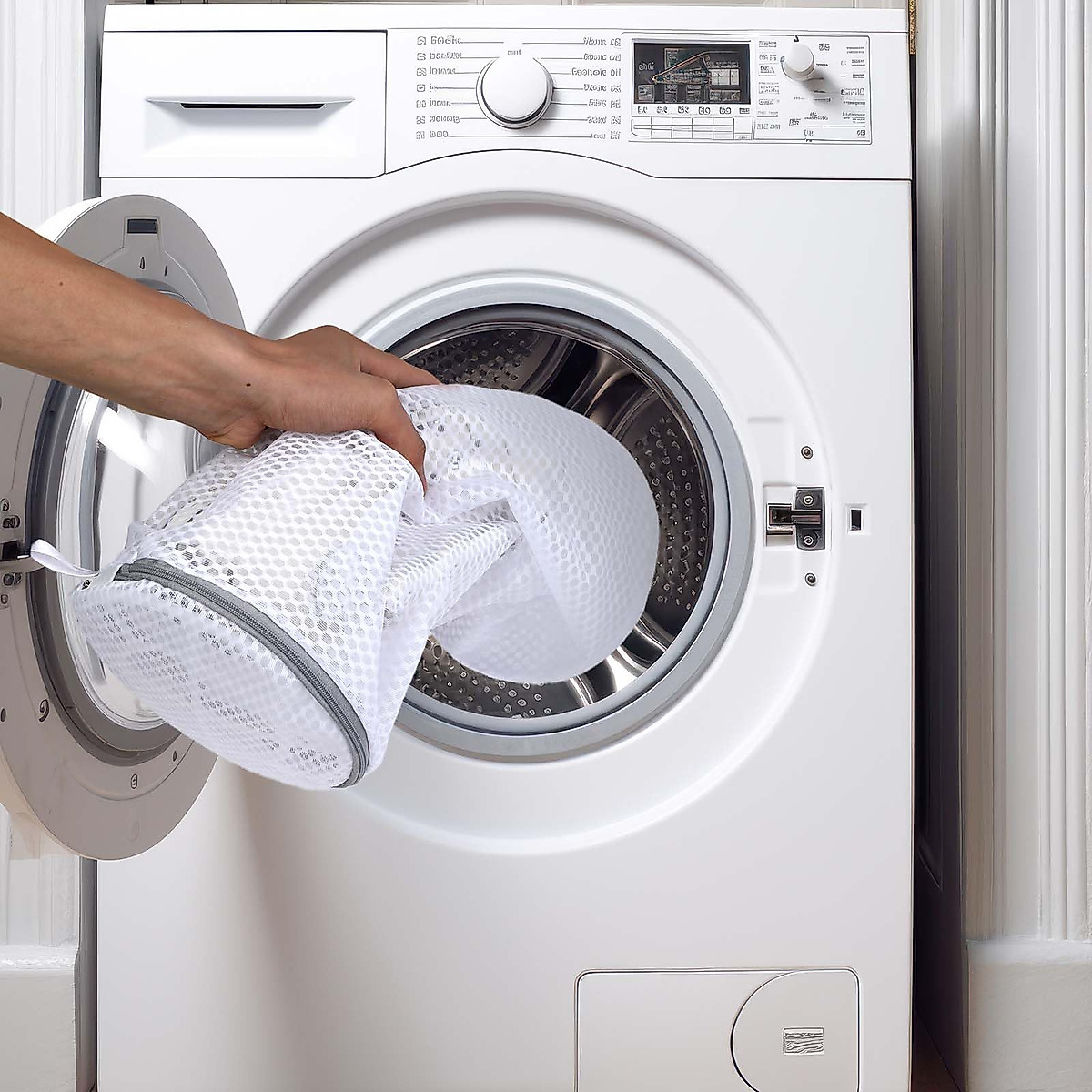 2 Pcs Shoe Washing Machine Bag, 15x7 Inches Mesh Washing Bag Shoes Wash Bags With Zipper Mesh Laundry Bag For Washing Machine Sneaker Mesh Washing Bag Large Size Laundry Shoe Bag For Sneaker