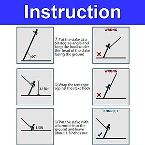 JZTang 12 Pcs 5.7 inch Plastic Stakes Tent Pegs Serrated Edges Yellow Garden Landscape Stakes for Campings Outdoor and Garden Netting Lawn