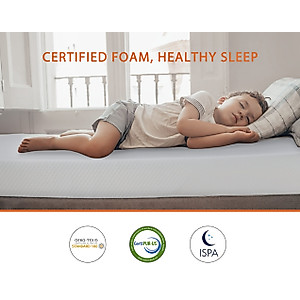 10 inch Twin Size Mattress with Cover, Cooling Gel Memory Foam Twin Mattress for a Cool Sleep & Pressure Relief, Medium Firm Mattress Pad Twin Mattresses, Bed in a Box, CertiPUR-US Certified