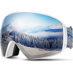 OutdoorMaster Ski Goggles with Large Frameless Design
