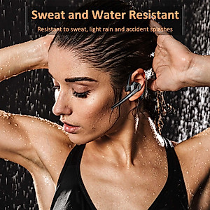 AMINY Wireless Bluetooth Headset with Dual Microphone Noise Cancelling,Auriculares Bluetooth Earpiece 30 Hrs Talking Time V5.3 Bluetooth Earphones Wireless Headset for Trucker/Driving/Office