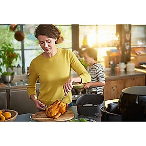 Philips Avance Collection XXL Digital Twin TurboStar Airfryer Black/Silver - HD9650/96 (Renewed)