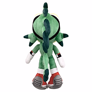 30cm/11.8inch Blood Sonic.exe Plush Toy, Evil Sonic Stuffed Plush Doll, Dark Sonic Plush, from Popular Sonic Games, Green Sonic Toys for Birthday Gifts Game Fan