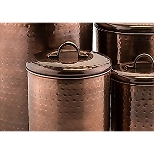 Old Dutch Canister (Set of 4), 4 quart/2 quart/1½ quart/1 quart, Antique Copper