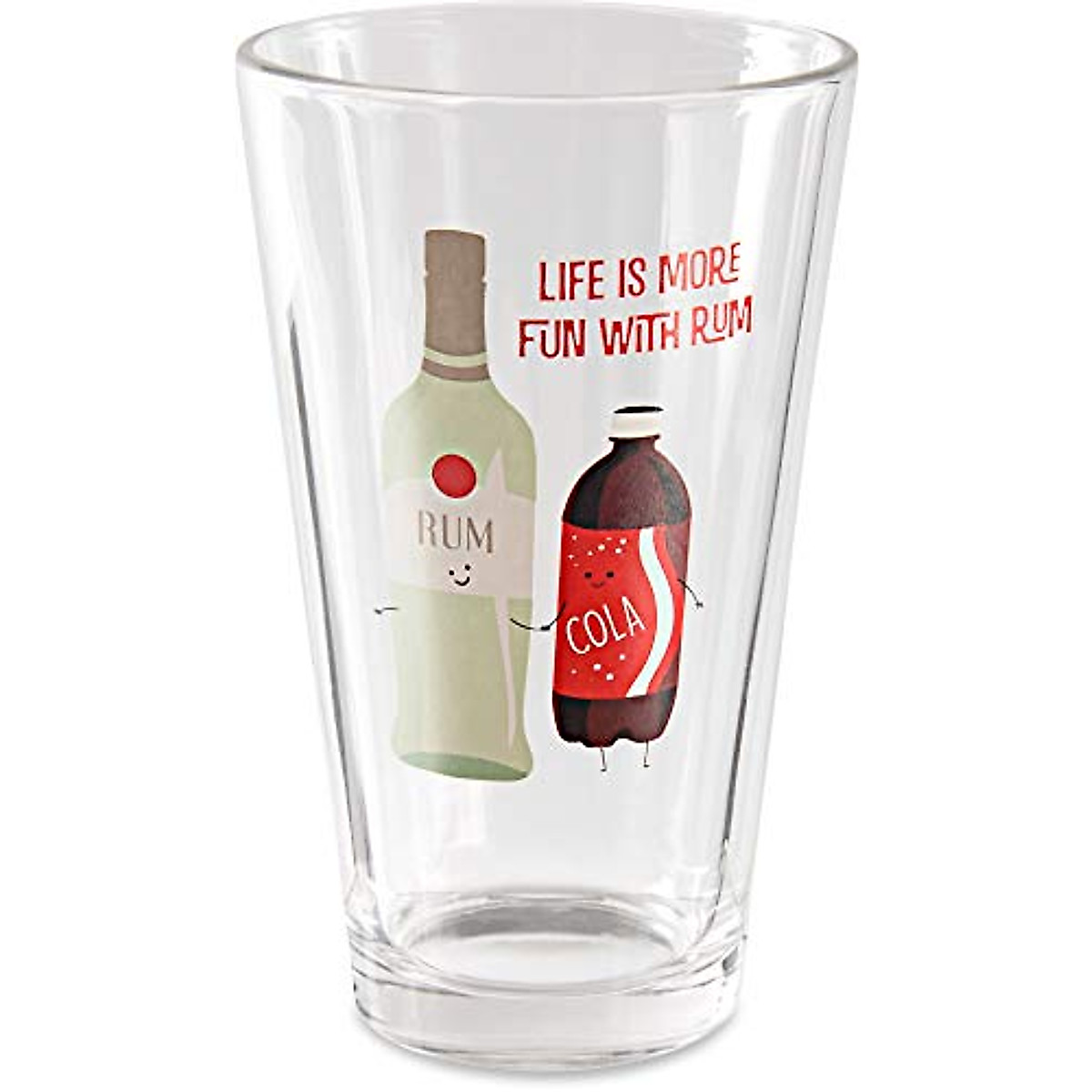 Pavilion - Life Is More Fun With Rum - Rum & Coke - 16 oz Pint Glass Tumbler