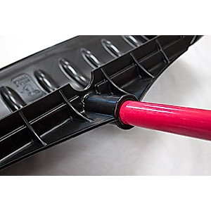 Bully Tools 27″ Poly Snow Pusher with Fiberglass Handle and Poly D-Grip