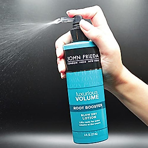 John Frieda Volume Lift Thickening Spray for Natural Fullness, 6 Ounces, Fine or Flat Hair Root Booster Spray with Air-Silk Technology