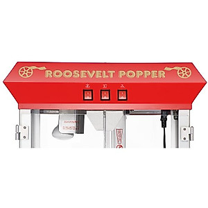 6010 Great Northern Red 8oz Roosevelt Antique Countertop Style Popcorn Popper Machine