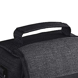 Hama Camera bag Valletta (size 90, compact case, strap, flap with closure, all brands such as Nikon, Canon, Olympus, Sony, …) Black/Red