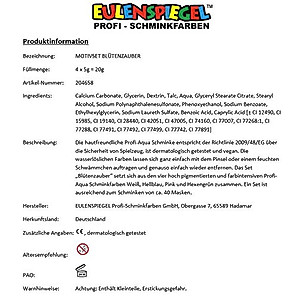 Set of 6 Owl Mirror with Magic Blossom Design 4 Colours and a Brush