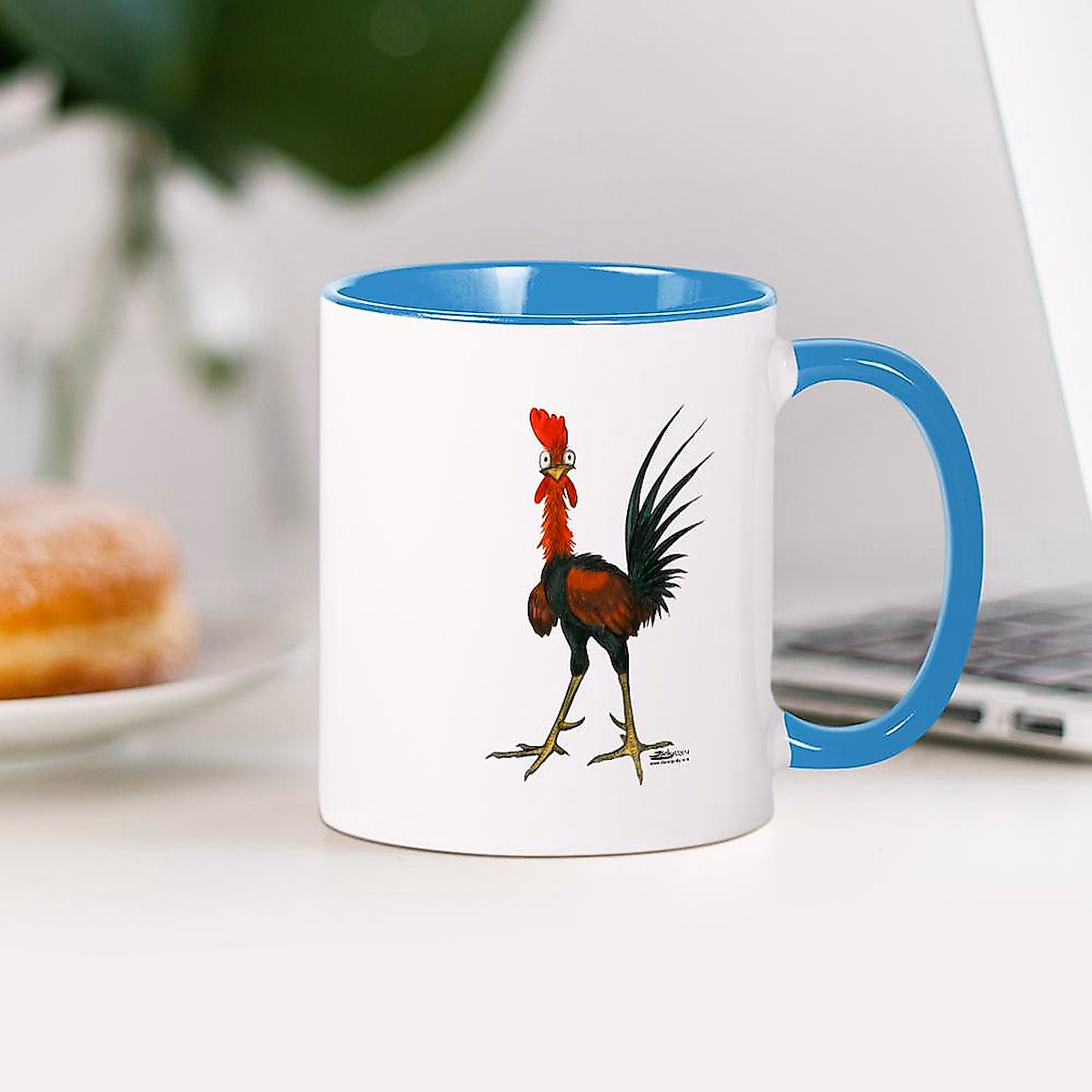 CafePress Crazy Rooster Mugs Ceramic Coffee Mug, Tea Cup 11 oz