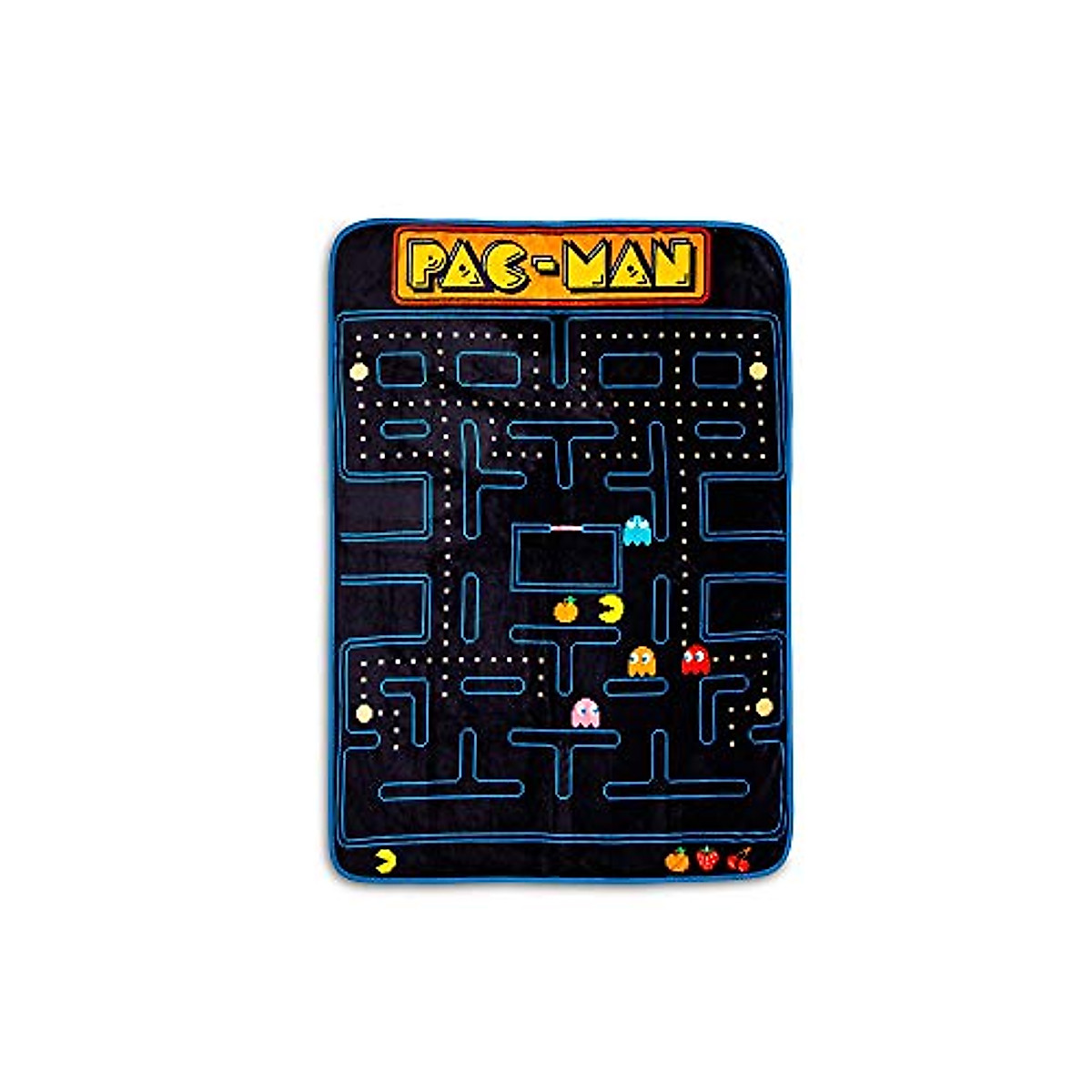 Pac-Man Maze Throw Blanket | Cozy Fleece Blanket | Super Soft Lightweight Blanket | 45 x 60 Inches
