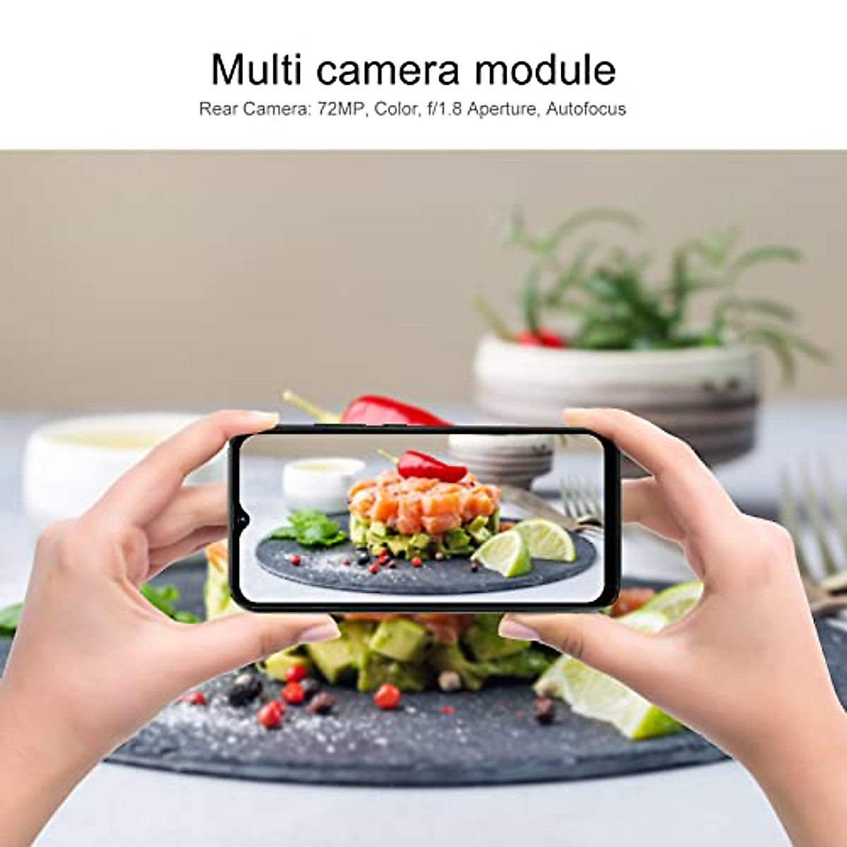 Zopsc 6.6inch Unlocked Smartphone Cellphone for Android 8.1, 480 * 1014 Pixels S22 Ultra HD Screen 2GB 16GB Dual Card Dual Standby Smartphone Black 110-240V(Black)