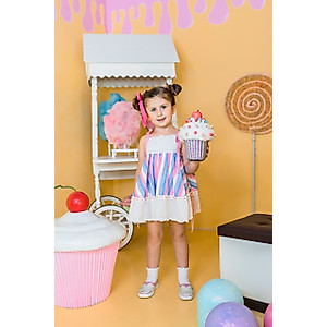 Jefferies Socks Girls Seamless Ruffle Sport Quarter Ankle Socks 6 Pair Pack (Small, White)