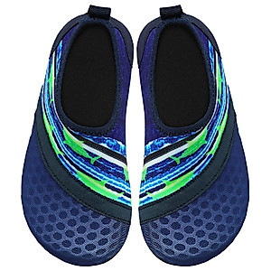 JIASUQI Summer Beach Pool Water Shoes Sock for Kids Boys Girls Splice Navy US 2.5-3 M Little Kid