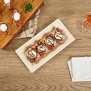 Restaurantware Pulp Safe No PFAS Added 10 x 5.1 Inch Rectangle Plates 100 Disposable Plates - Home Compostable Microwavable And Freezable Bagasse Plates For Hot And Cold Foods