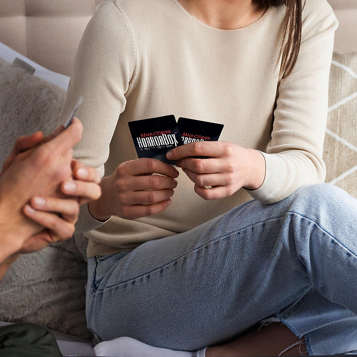 FITZ Alice Cooper's HorrorBox - The Ultimate Horror Movie Party Game! Hilariously Spooky Card Game for Family Game Night, Ages 14+, 4-10 Players, 30-60 Min Playtime, Made Games