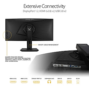 ASUS 35" WQHD 1800R Curved Gmng Mntr (Renewed)