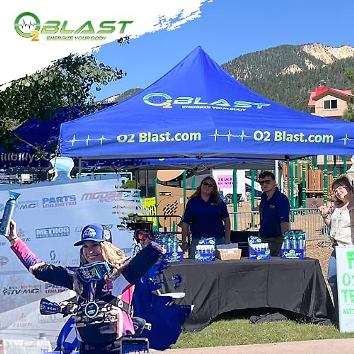 O2 Blast, Pure Oxygen Supplement, 10L Portable Can with Custom Breathing Mask for Respiratory Support, Elevate Oxygen Levels, Speed Recovery Time, Perfect for High Altitude & Sports Recovery (12-Pack)