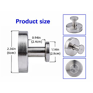 ONUNWU Luxe Hold No-Drill Hooks, Upgraded Suction Cup Hooks for Shower, Removable Reusable Stainless Steel Waterproof Suction Cup Hooks, Shower Hooks for Kitchen,Glass,Window,Mirror (2, Rose Gold)