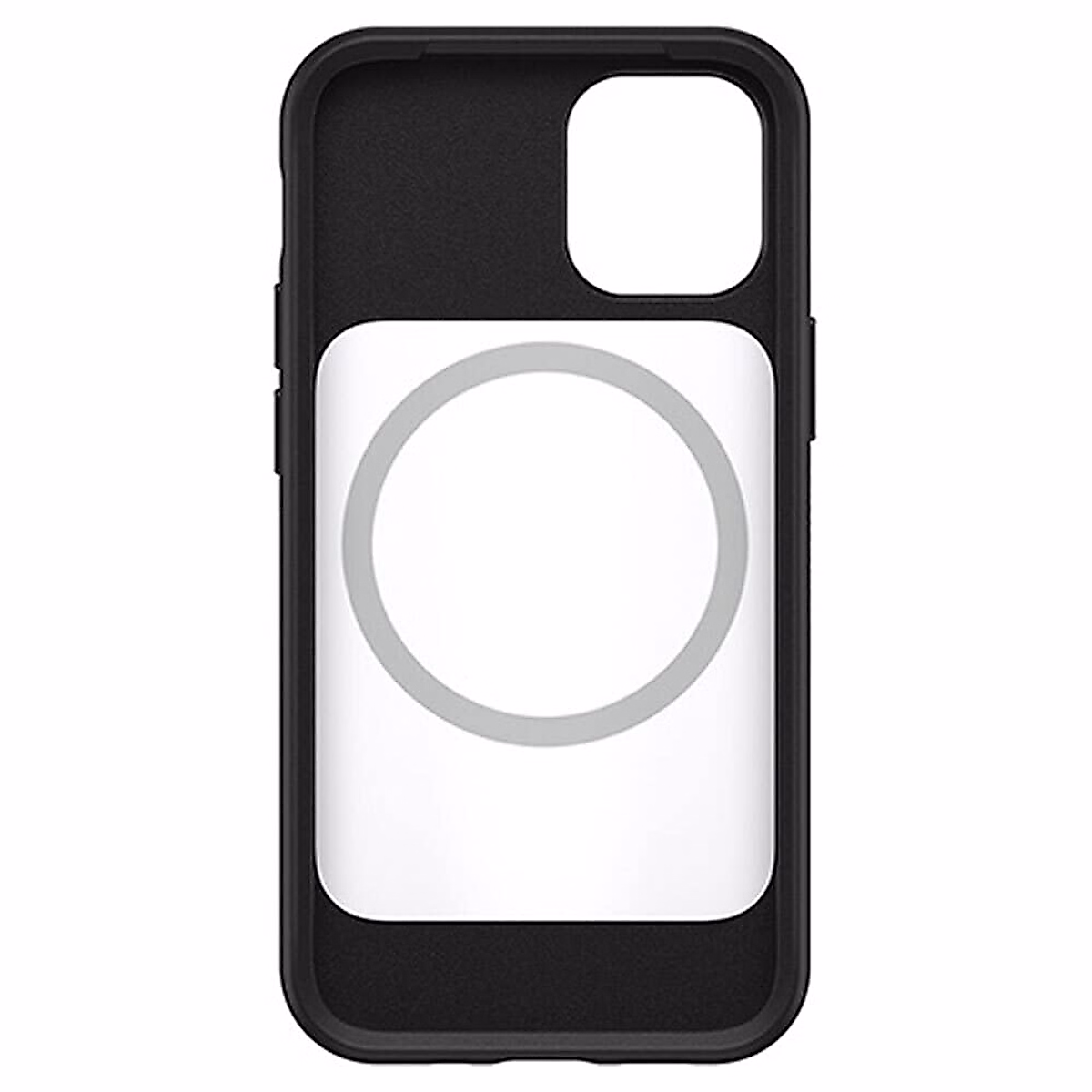 OtterBox iPhone 12 Mini Symmetry Series+ Case - Black, Ultra-Sleek, Snaps to MagSafe, Raised Edges Protect Camera & Screen