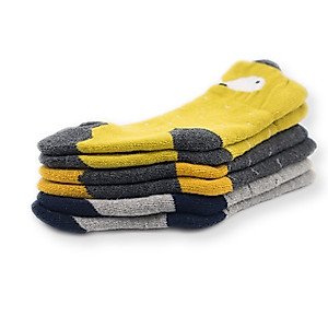 CoCoCute Baby Socks -3 Pairs Ultra Thick Winter Toddler Socks Baby Boy and Girl Socks Infant Socks Kid Sock Warm Cotton Crew Socks (S(1-3Y), Fox)