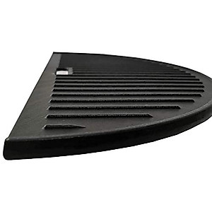 BBQ Grill 18-in Cast Iron Half Moon Griddle for Kamado Joe Big Green Egg Ceramic Kamado Grills